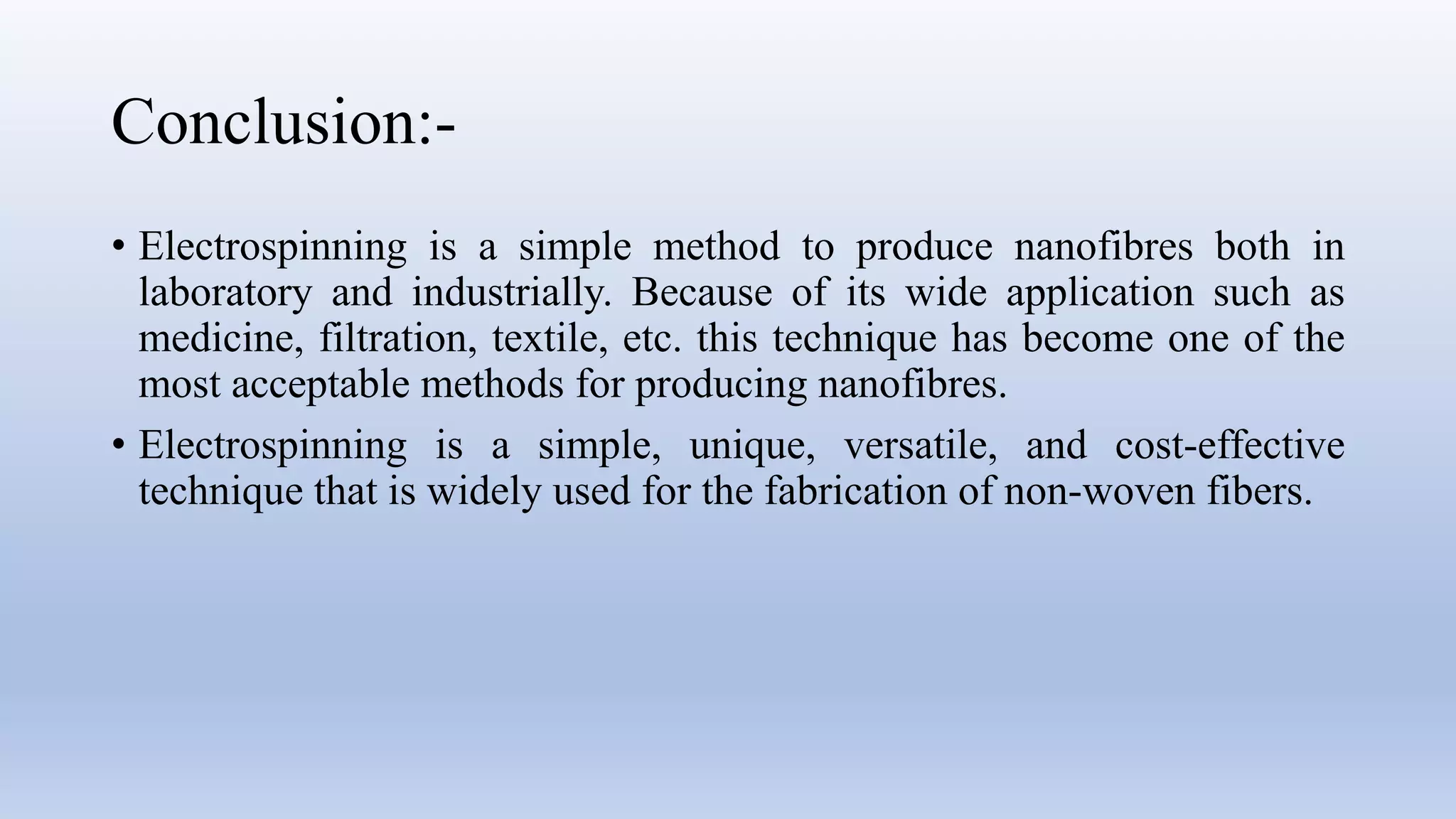 Electrospinning of Nanofibres | PPTX