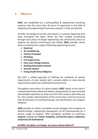 Kksc company profile | PDF
