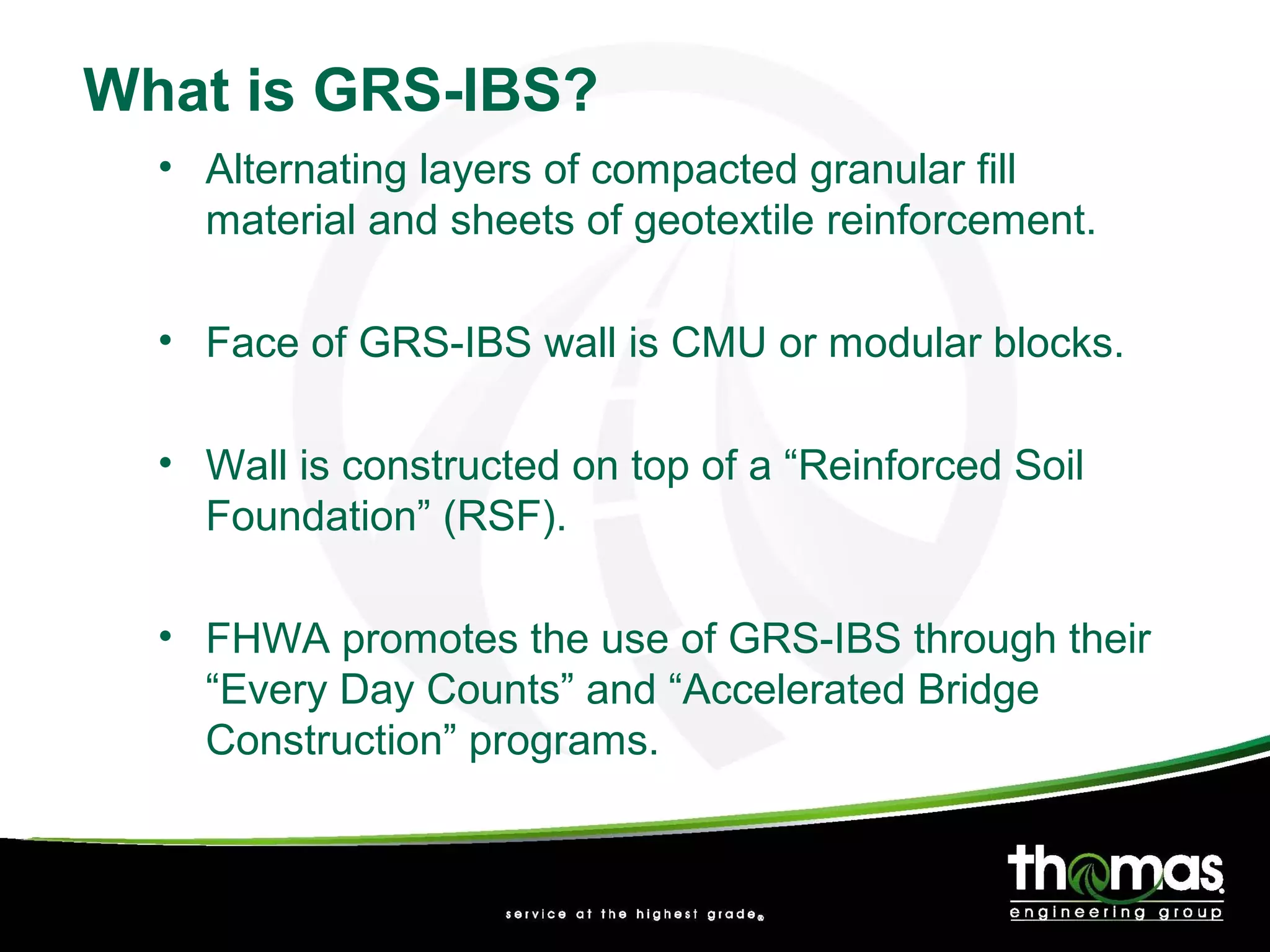 First Use Of Geosynthetic Reinforced Soil – Integrated Bridge System in ...