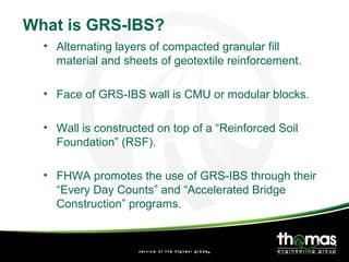 First Use Of Geosynthetic Reinforced Soil – Integrated Bridge System in ...