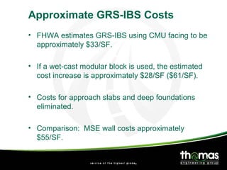 First Use Of Geosynthetic Reinforced Soil – Integrated Bridge System in ...