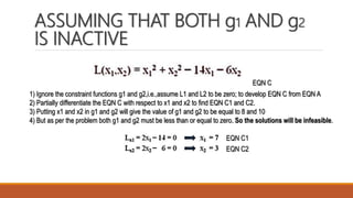 Quadratic Programming : KKT conditions with inequality constraints | PPTX