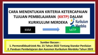 KKTP Kurikulum Merdeka sebagai Panduan dalam kurikulum merdeka | PPTX