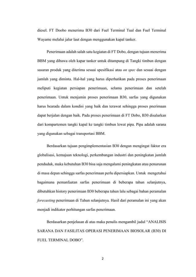 KKW-Penerimaan BBM (B30) | DOCX