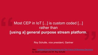 CEP - simplified streaming architecture - Strata Singapore 2016 | PPTX | Cloud Computing | Internet
