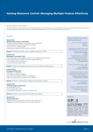 Gaining Maximum Control: Managing Multiple Projects Effectively | PDF