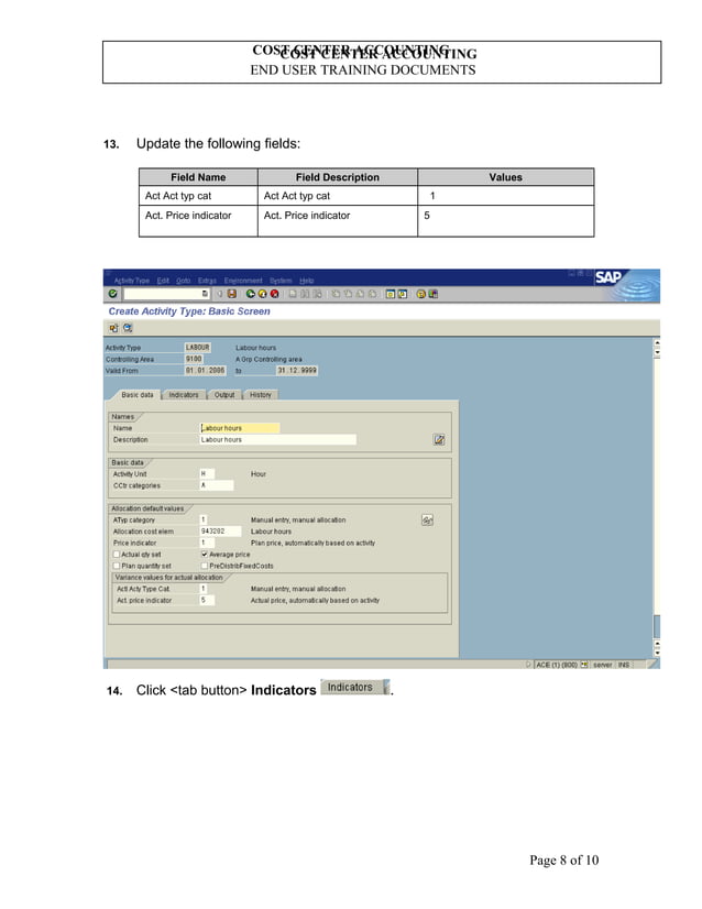 Kl01 Create Activity Type | PDF