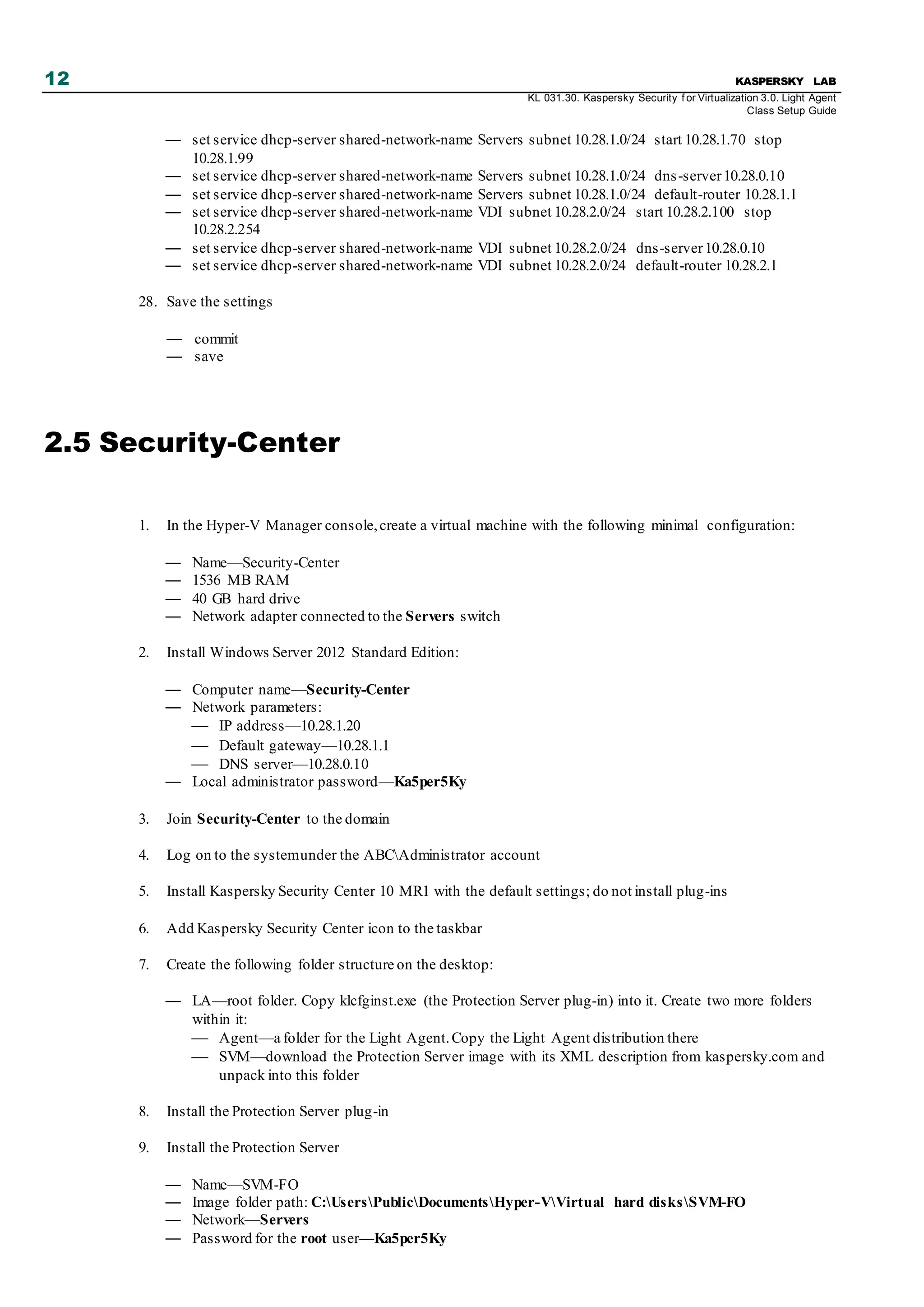 Kl 031.30 eng_class_setup_guide_1.2 | PDF