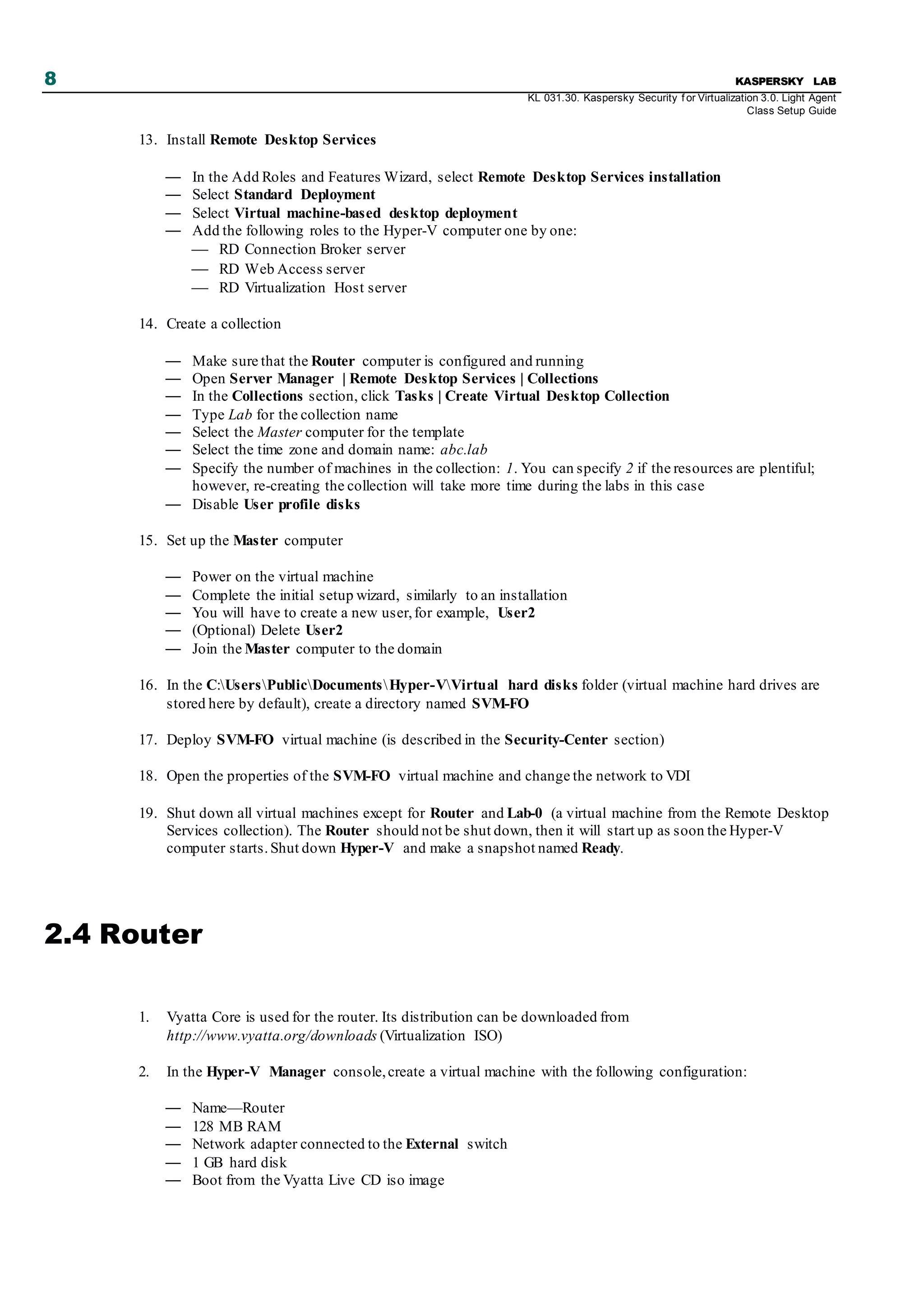 Kl 031.30 eng_class_setup_guide_1.2 | PDF