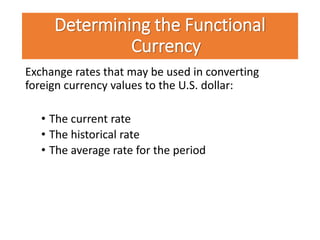 Translation and remeasurement of foreign entity statements | PPTX