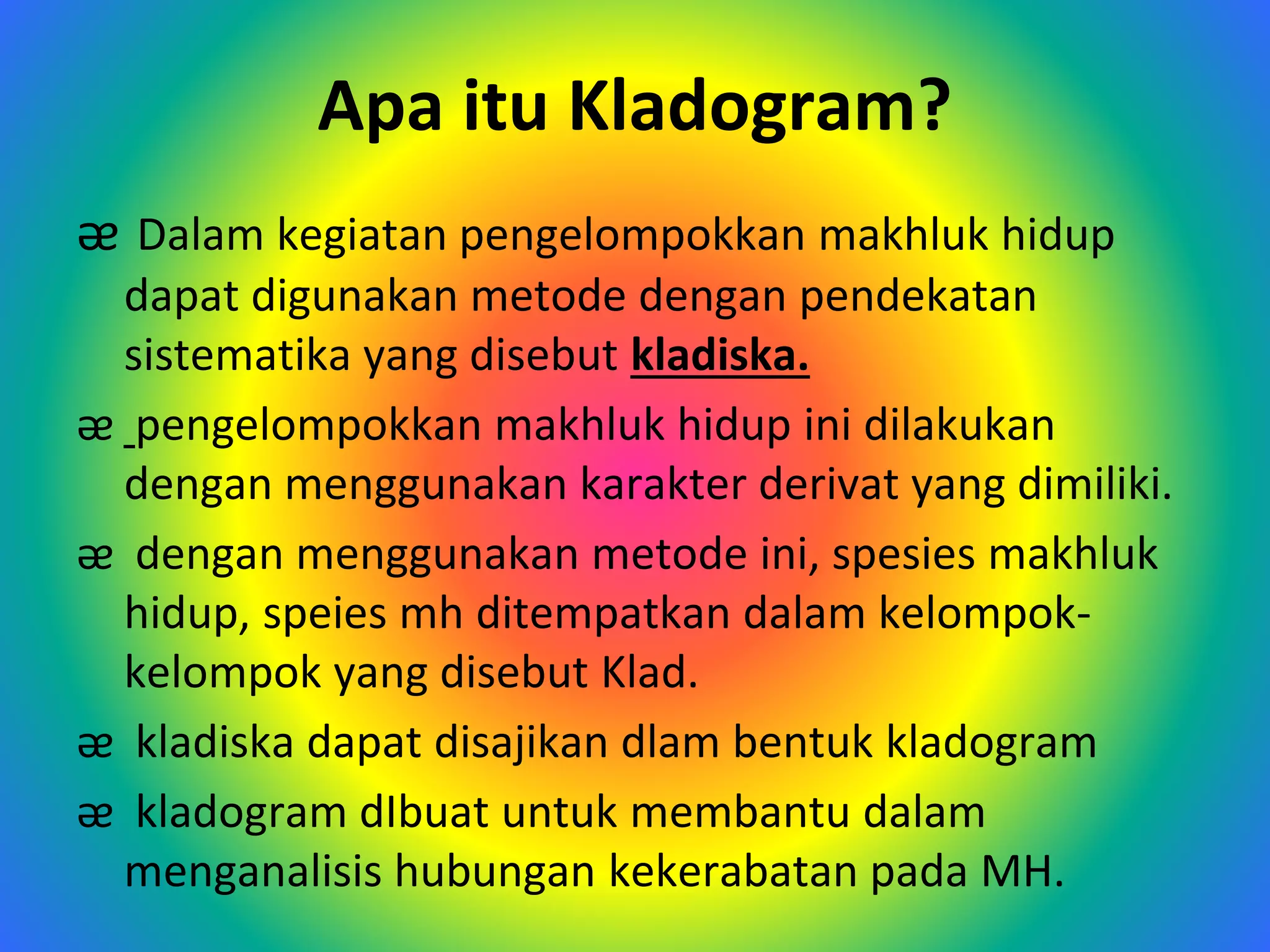 Kladogram, Nama Ilmiah dan Kunci Determinasi.pptx