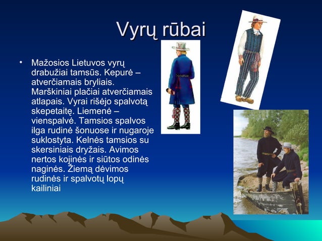 Klaipedos krasto tautiniai rubai | PPT
