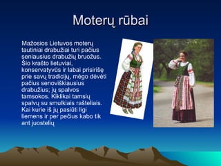 Klaipedos krasto tautiniai rubai | PPT