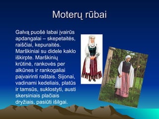Klaipedos krasto tautiniai rubai | PPT