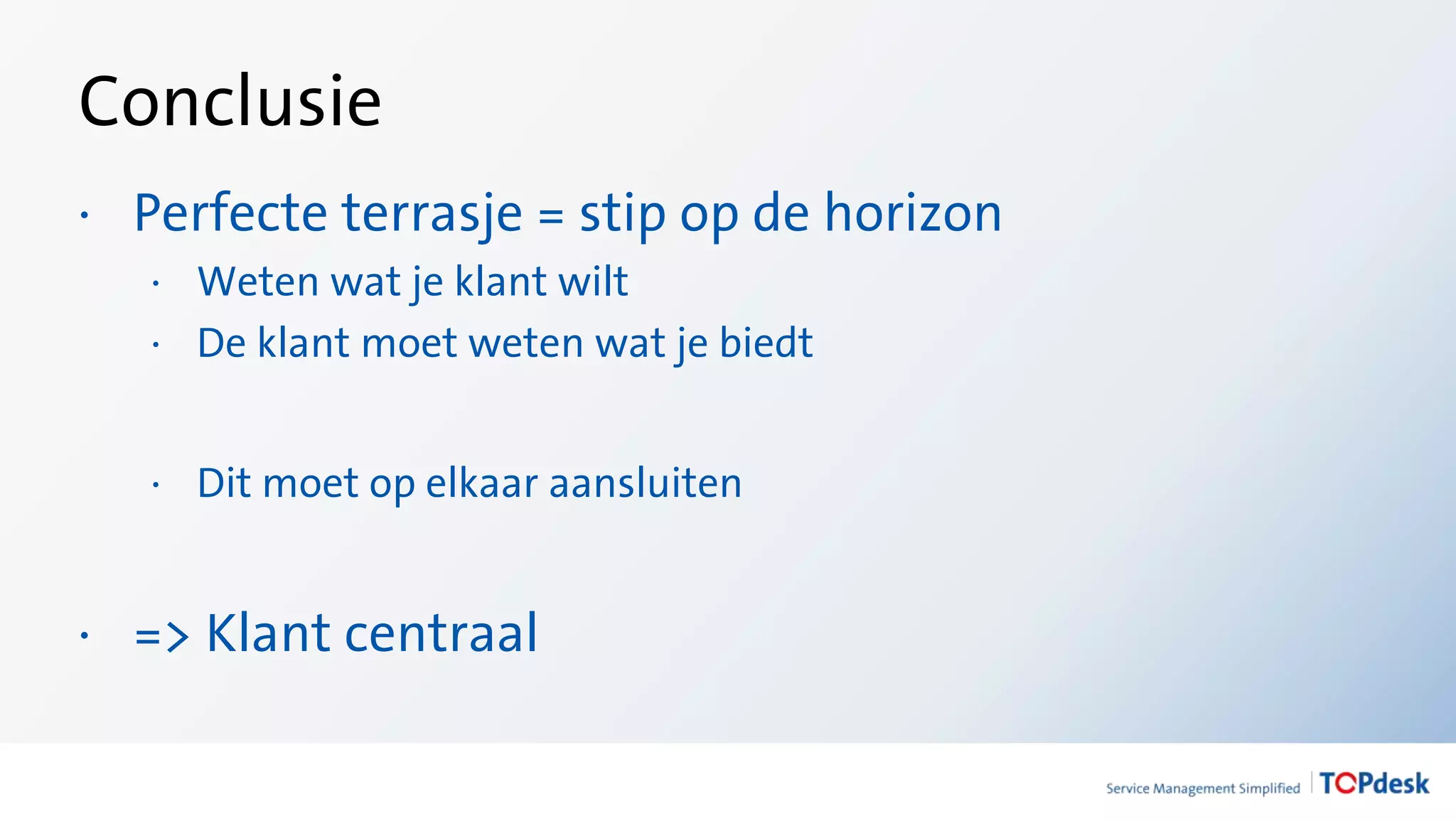 Klantgerichte PDC: Voorbeeld uit de praktijk | PPTX