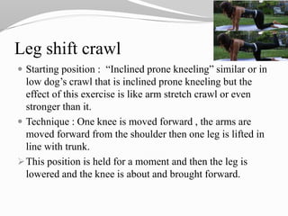 Klapp's crawl by Dr. Nidhi Vedawala | PPTX