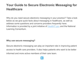 Klara guide to secure messaging in healthcare | PPTX
