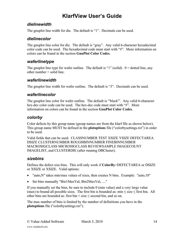 Klarf View Users Guide | PDF | Photo Editing Software | Computer ...