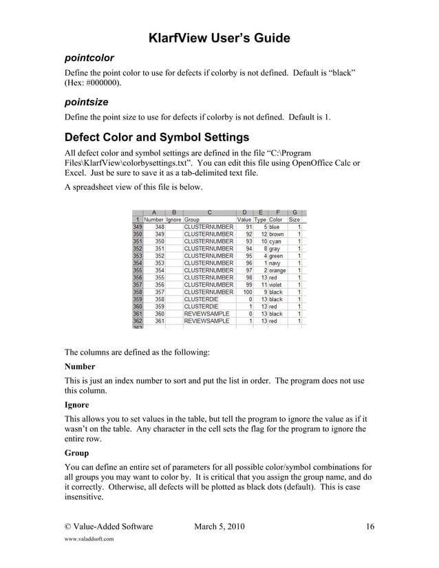 Klarf View Users Guide | PDF | Photo Editing Software | Computer ...