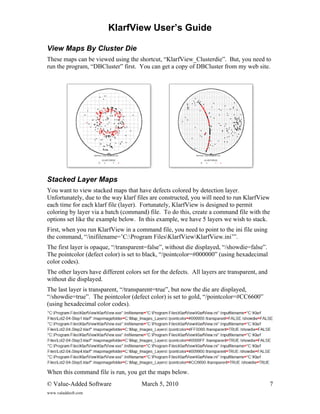 Klarf View Users Guide | PDF