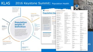 KLAS Population Health Management Journey | PPT