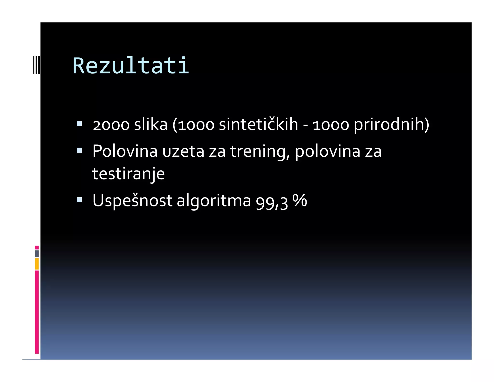Klasifikacija slika na prirodne i sintetičke | PDF