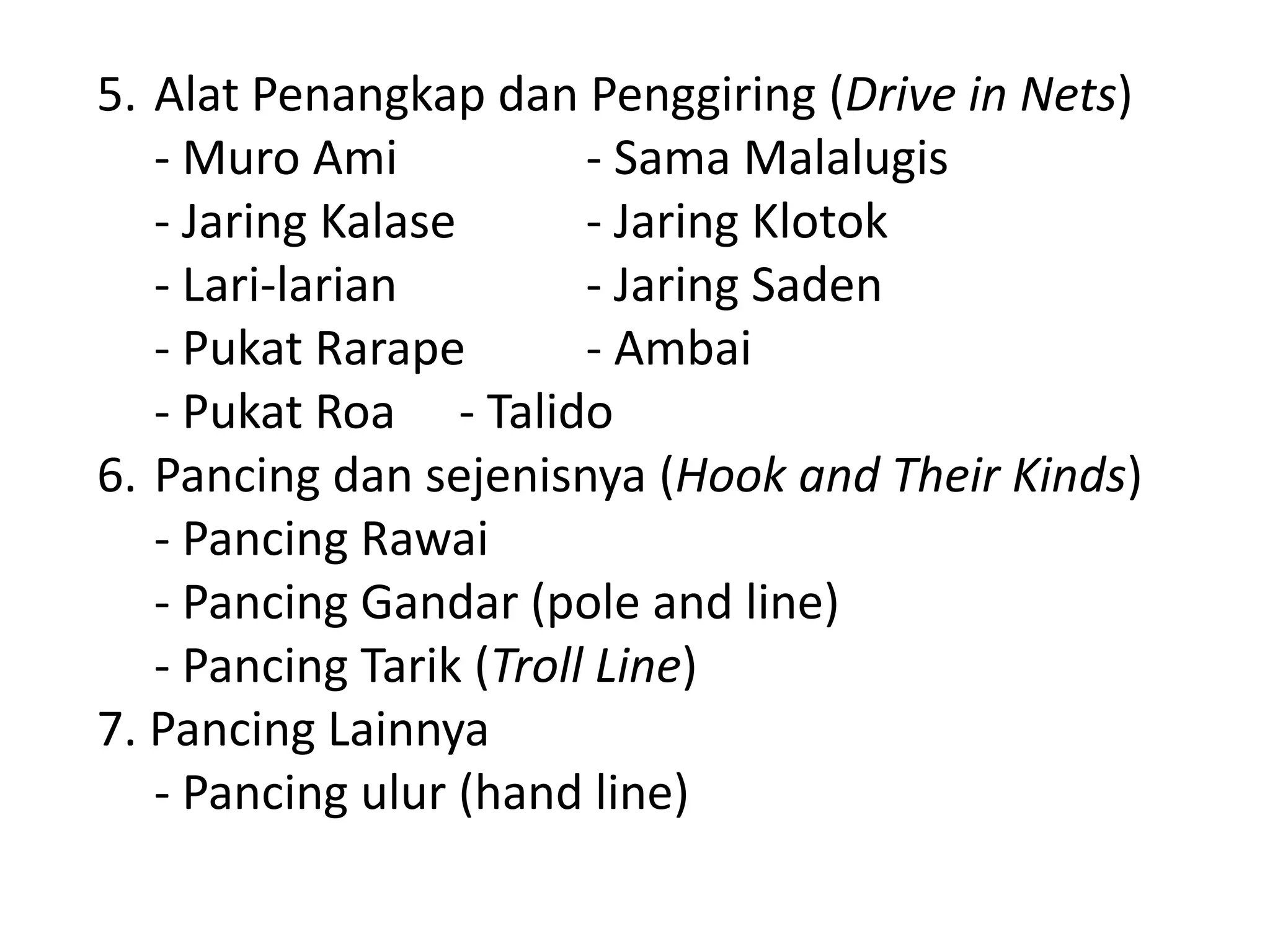 Klasifikasi alat-tangkap | PDF