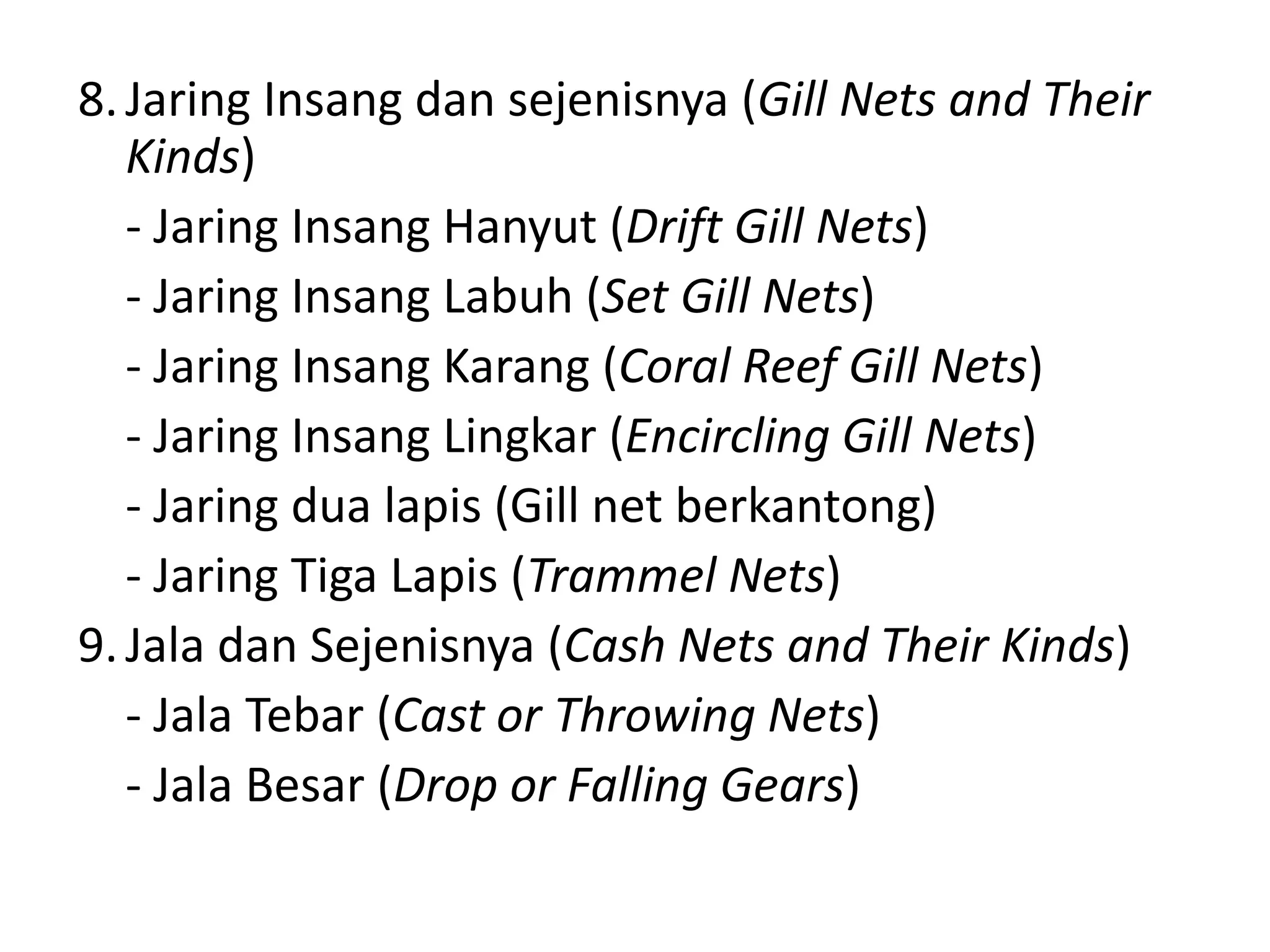 Klasifikasi alat-tangkap | PDF