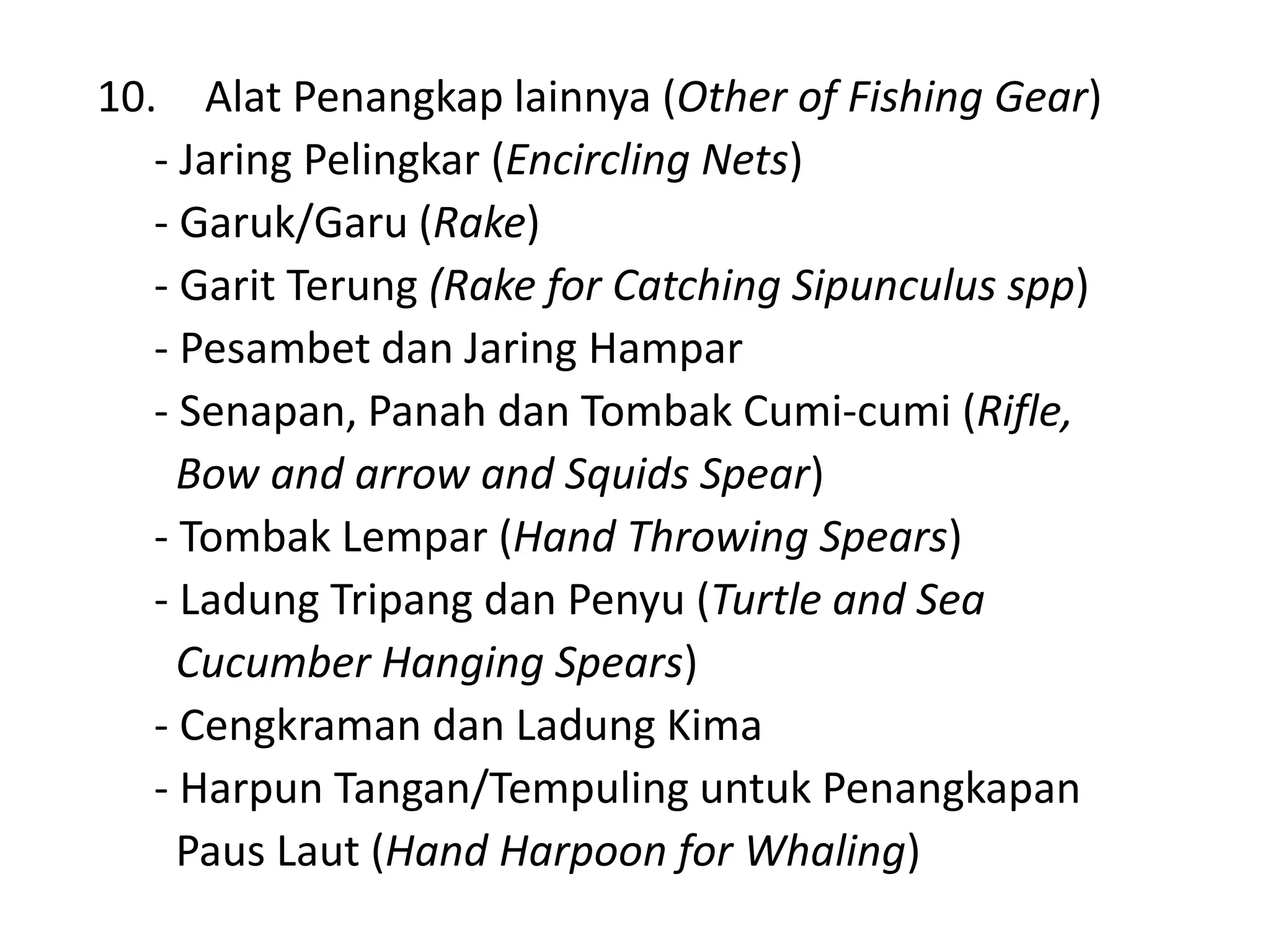 Klasifikasi alat-tangkap | PDF