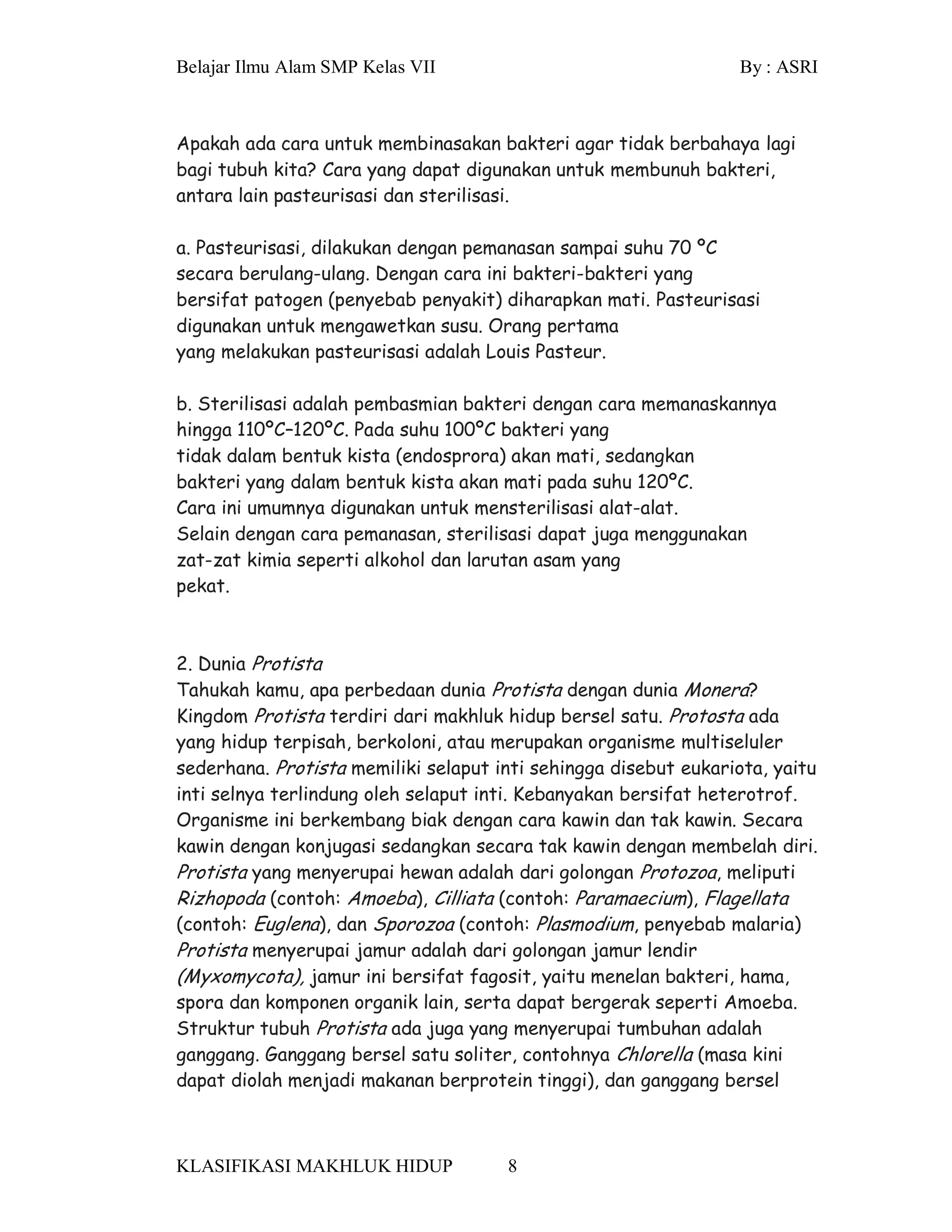 Klasifikasi makhluk-hidup2 | PDF