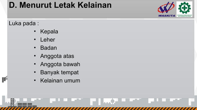 KLASIFIKASI BAHAYA DIAREA KERJA YANG ADA DI AREA PROYEK.pptx
