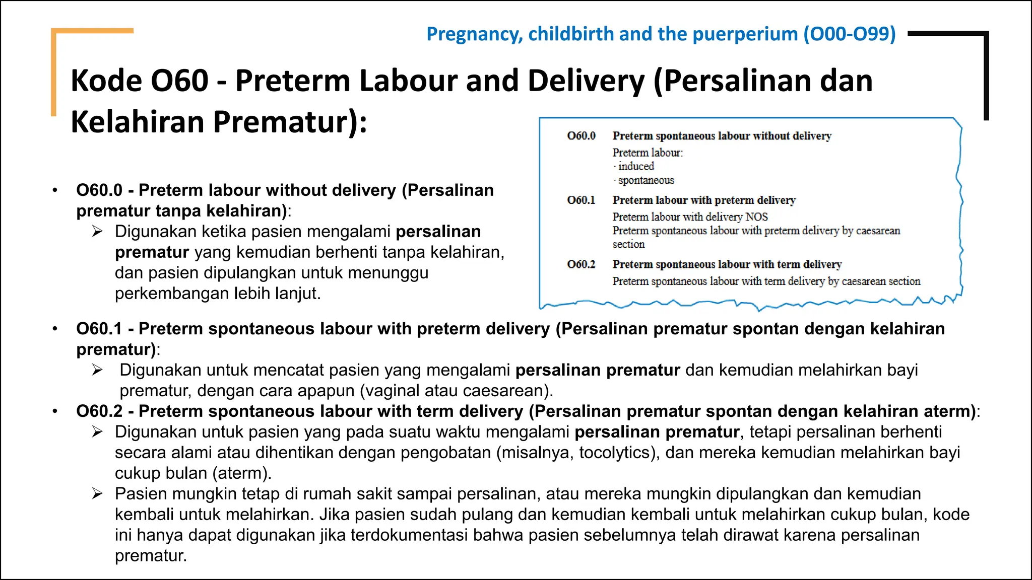 Klasifikasi dan kodefikasi Pregnancy, Childbirth, andthe Puerperium.pdf
