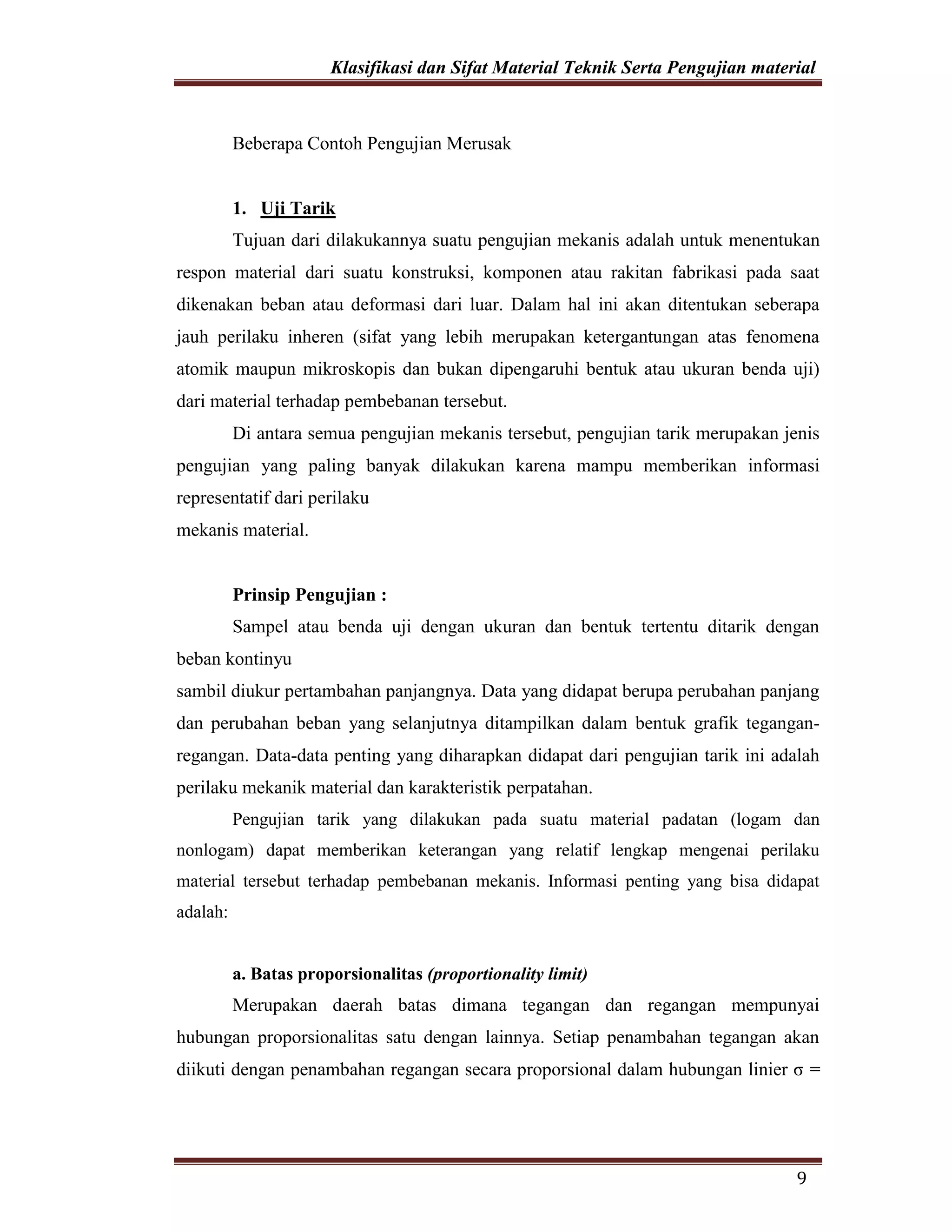 KLASIFIKASI DAN SIFAT MATERIAL TEKNIK SERTA PENGUJIAN MATERIAL.pdf