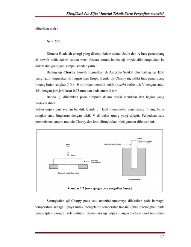 KLASIFIKASI DAN SIFAT MATERIAL TEKNIK SERTA PENGUJIAN MATERIAL.pdf