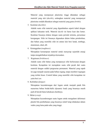KLASIFIKASI DAN SIFAT MATERIAL TEKNIK SERTA PENGUJIAN MATERIAL.pdf