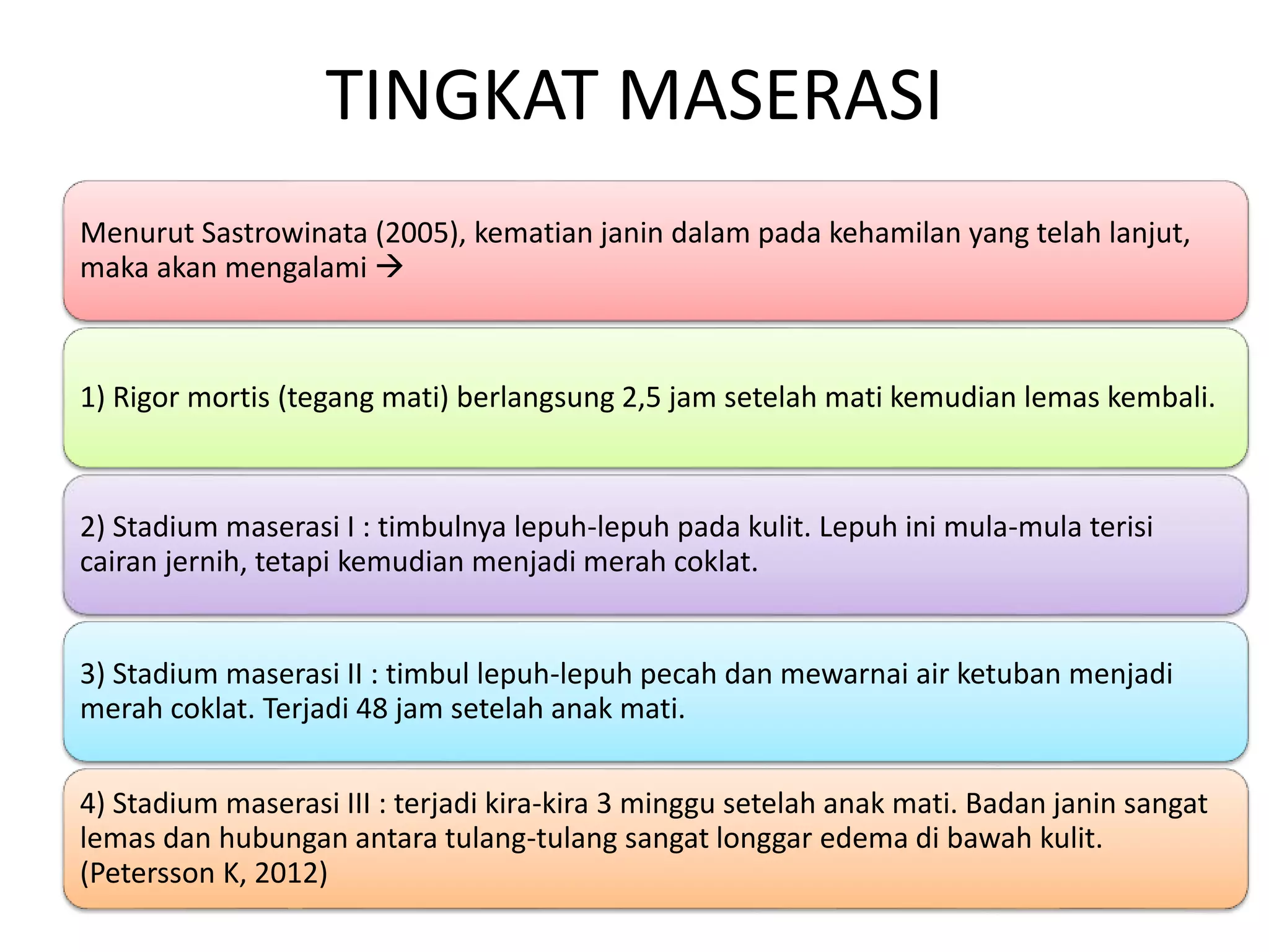 Klasifikasi dan tingkat maserasi | PPTX