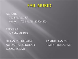 Klasifikasi fail sekolah sekolah negeri pahang | PPT