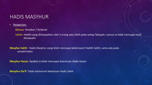 Klasifikasi Hadis | PPT