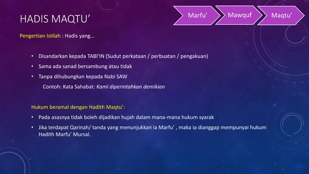 Klasifikasi Hadis | PPT