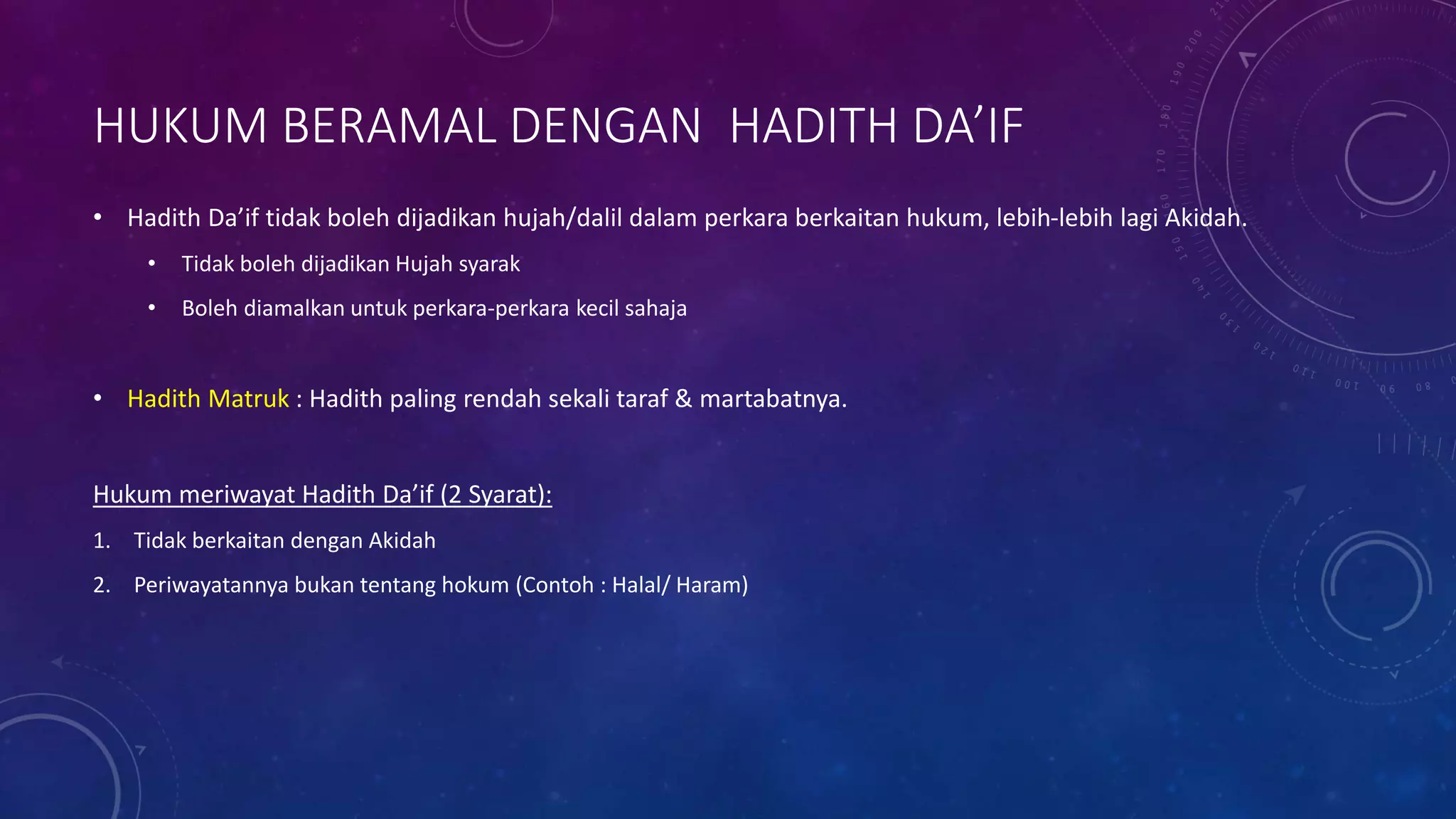 Ulum Hadis: Klasifikasi Hadis | PPTX