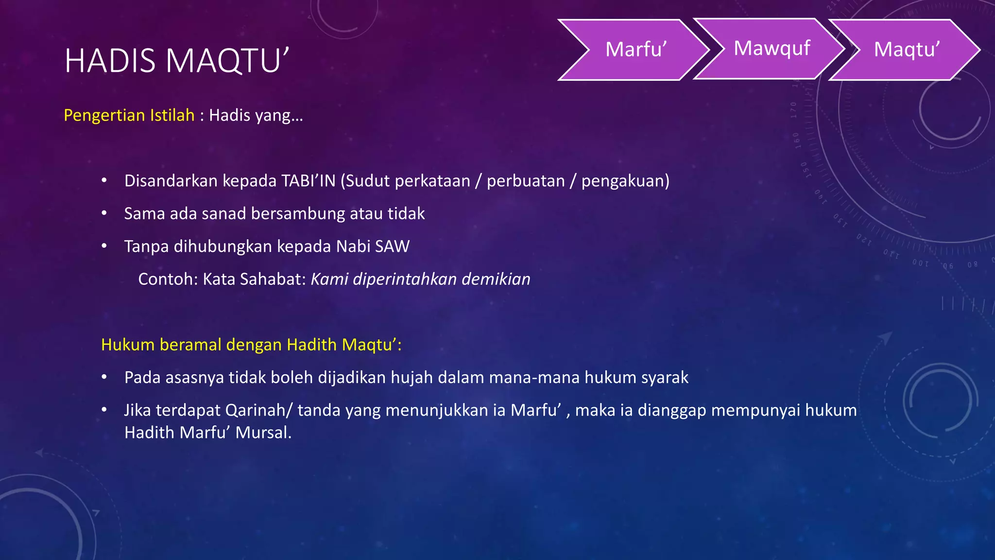 Ulum Hadis: Klasifikasi Hadis | PPTX