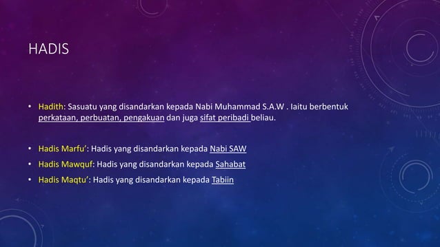 Ulum Hadis: Klasifikasi Hadis | PPTX