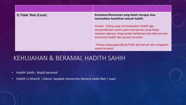 Ulum Hadis: Klasifikasi Hadis | PPTX