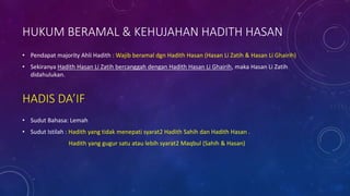Ulum Hadis: Klasifikasi Hadis | PPTX