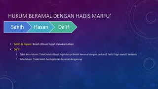 Ulum Hadis: Klasifikasi Hadis | PPTX