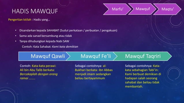 Ulum Hadis: Klasifikasi Hadis | PPTX