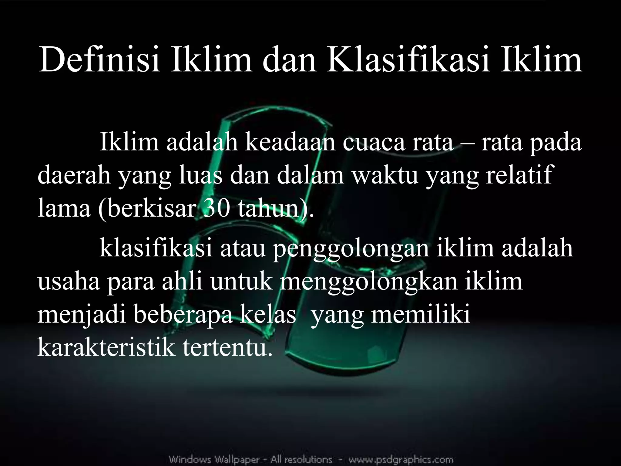 Klasifikasi iklim | PPT