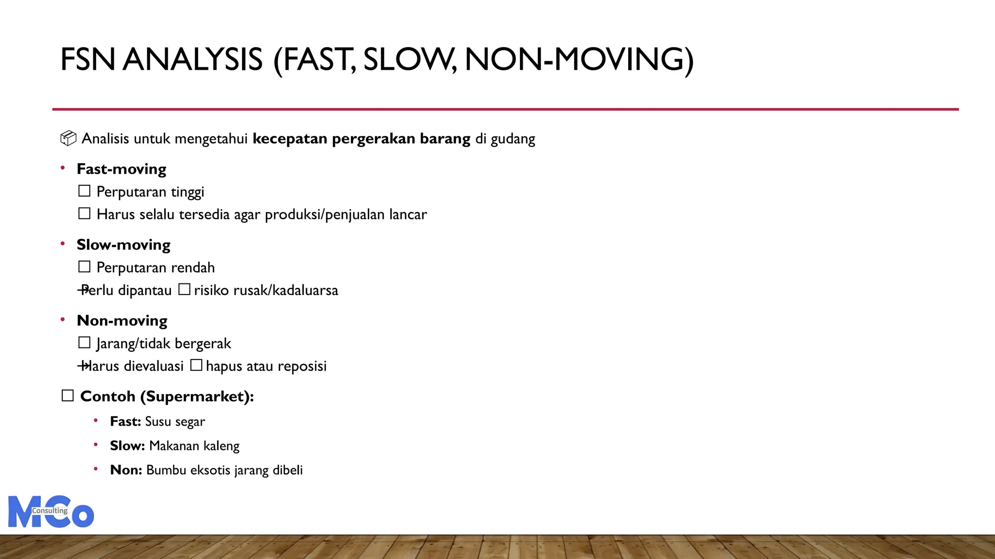 KLASIFIKASI INVENTORY dalam Supply Chain Management | PPTX