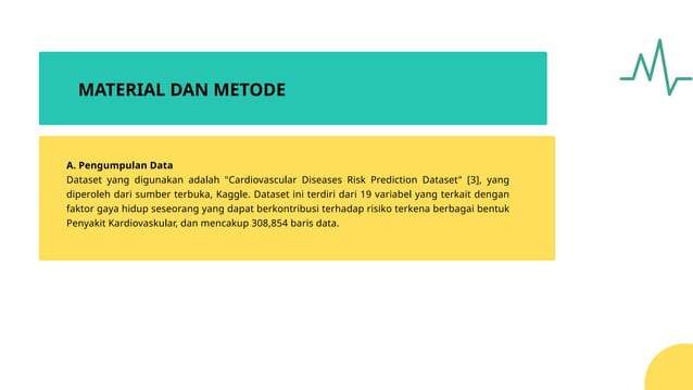 Klasifikasi pada Prediksi Risiko Penyakit Kardiovaskular Menggunakan ...