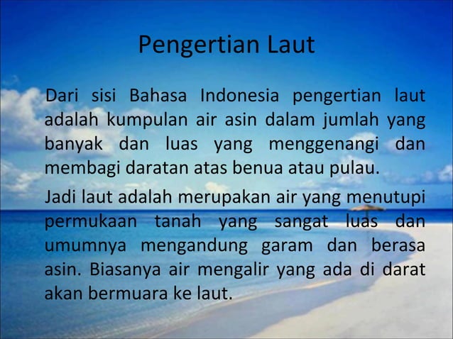 Klasifikasi laut 2 | PPT